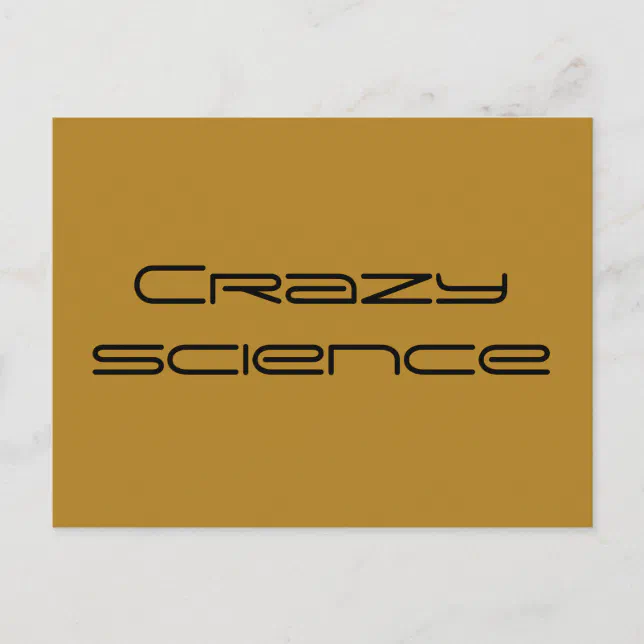 Crazy science a term from Orphan Black Postcard | Zazzle