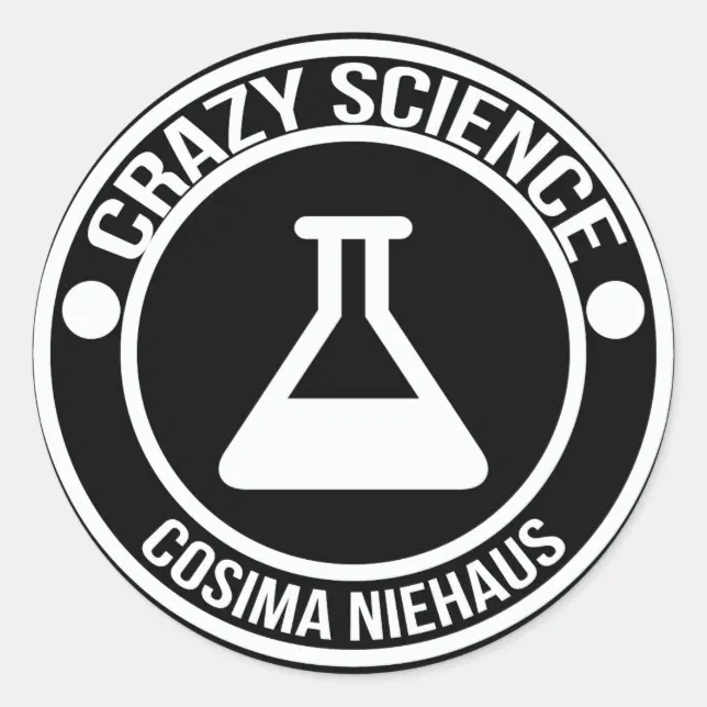 Crazy Science stickers | Zazzle