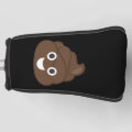 Crazy Silly Brown Poop Emoji Golf Head Cover | Zazzle