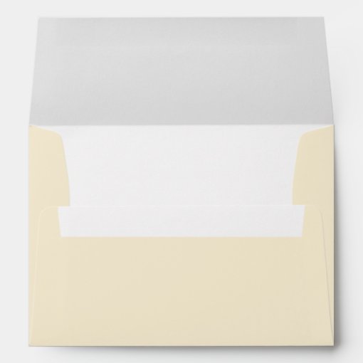 Cream Beige Wedding Invitation Envelope | Zazzle