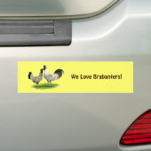 Cream Brabanter Chickens Bumper Sticker | Zazzle