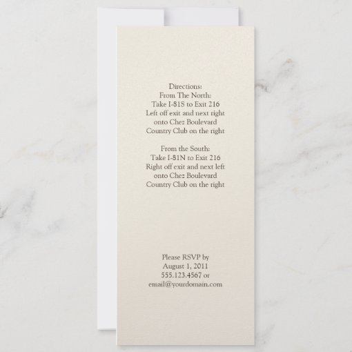Cream Brown Ribbon Post Wedding Celebration Invitation Zazzle Cream Brown Ribbon Post Wedding Celebration Invitation Zazzle