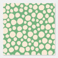 Cream Dot Green Abstract Modern Pattern Wallpaper | Zazzle