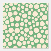 Cream Dot Green Abstract Modern Pattern Wallpaper | Zazzle
