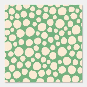 Cream Dot Green Abstract Modern Pattern Wallpaper | Zazzle