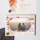 Cream Floral Frame Photo Save The Date Rose Foil Invitation | Zazzle
