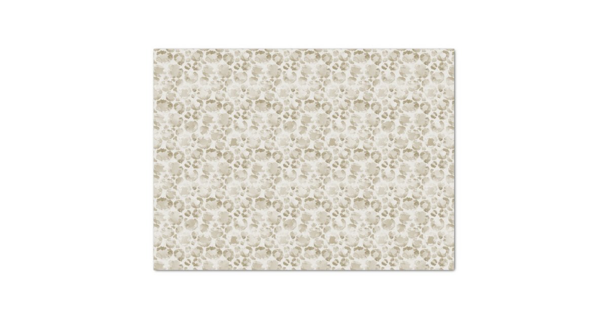 Cream Leopard Print Tissue Paper | Zazzle