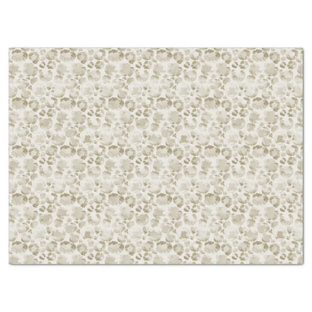 Cream Leopard Print Tissue Paper | Zazzle