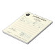 Cream Marble Invoice Sales Receipt Small Business Notepad | Zazzle