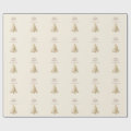 Cream mocha brown tree snow Christmas Wrapping Paper | Zazzle