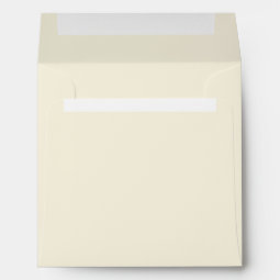 Cream or Ecru Square Envelope with Custom Address | Zazzle