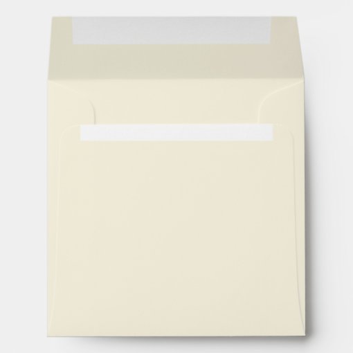 Cream or Ecru Square Envelope with Custom Address | Zazzle