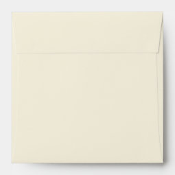 Cream or Ecru Square Envelope with Custom Address | Zazzle