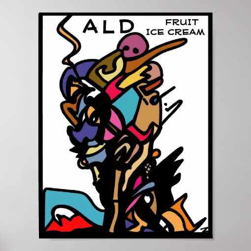 CREAM POSTER | Zazzle