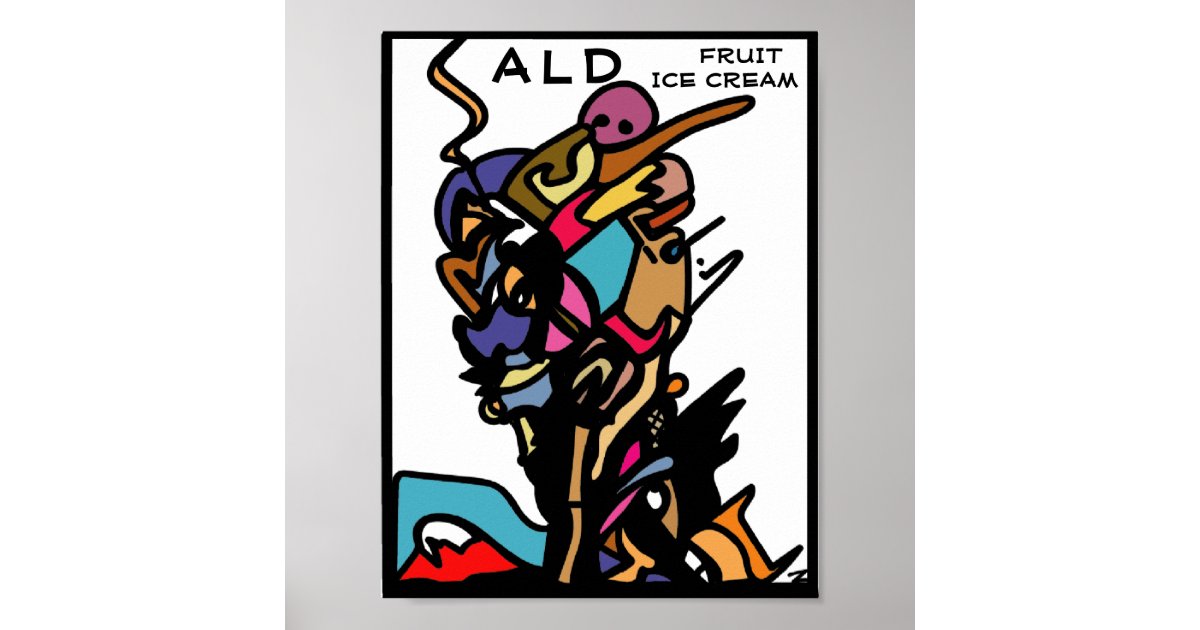 CREAM POSTER | Zazzle
