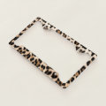 Creamy Brown Black Leopard License Plate Frame | Zazzle