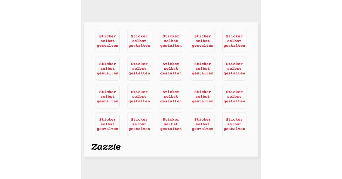 Create 20 stickers | Zazzle