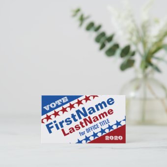 Create a Campaign Template Business Card | Zazzle