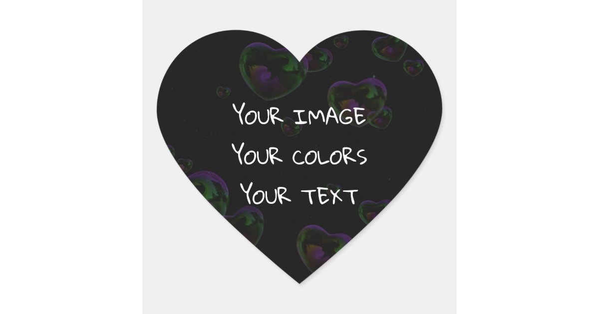 Create a Custom Heart Sticker | Zazzle