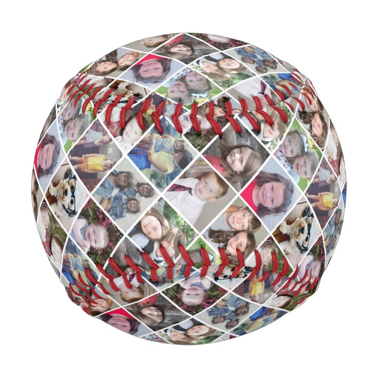 Create a Custom Photo Collage with 12 Photos Baseball | Zazzle
