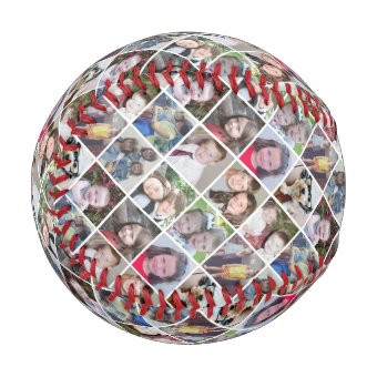 Create a Custom Photo Collage with 12 Photos Baseball | Zazzle