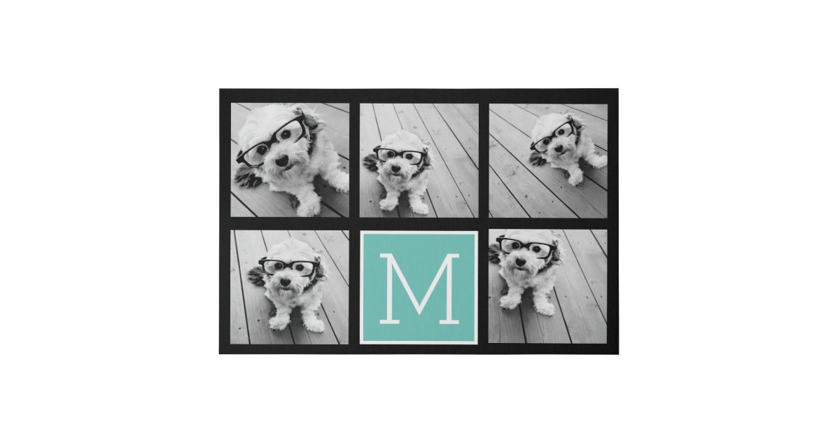 Create a Custom Photo Collage with 5 Photos Faux Canvas Print | Zazzle
