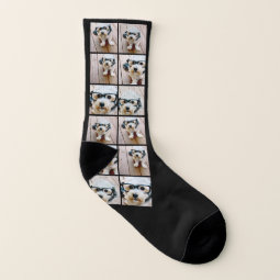 Create a Custom Photo Collage with 6 Photos Socks | Zazzle