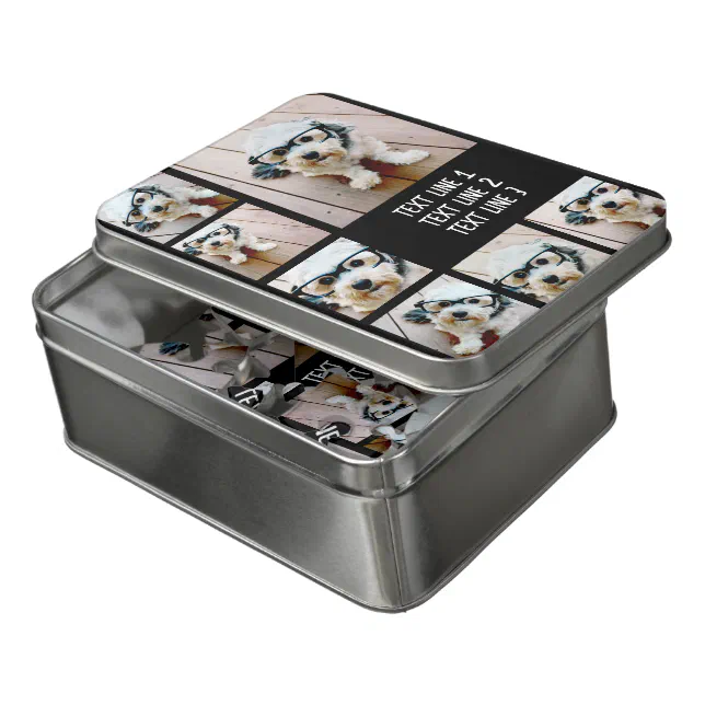Create a Custom Photo Collage with 7 Photos - Text Jigsaw Puzzle | Zazzle