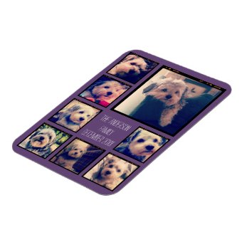Create a Custom Photo Collage with 8 Photos Magnet | Zazzle