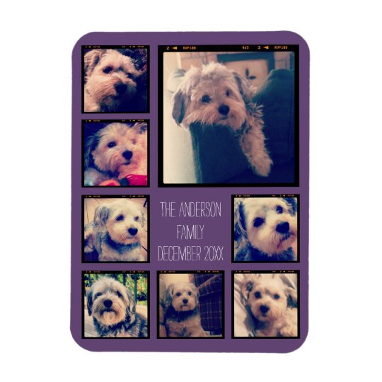 Create a Custom Photo Collage with 8 Photos Magnet | Zazzle.com