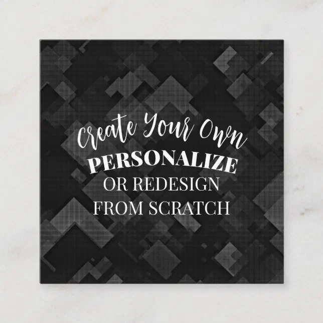 Create a Custom Square Business Card | Zazzle