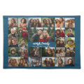 Create a Funky Photo Collage with 27 Photos Cloth Placemat | Zazzle