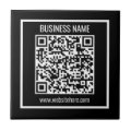 Create a Modern QR code Instantly Ceramic Tile | Zazzle