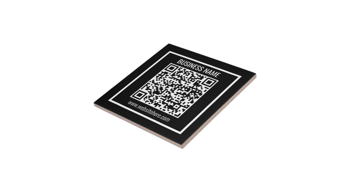 Create a Modern QR code Instantly Ceramic Tile | Zazzle