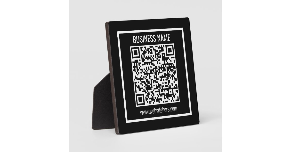 Create a Modern QR code Instantly Plaque | Zazzle
