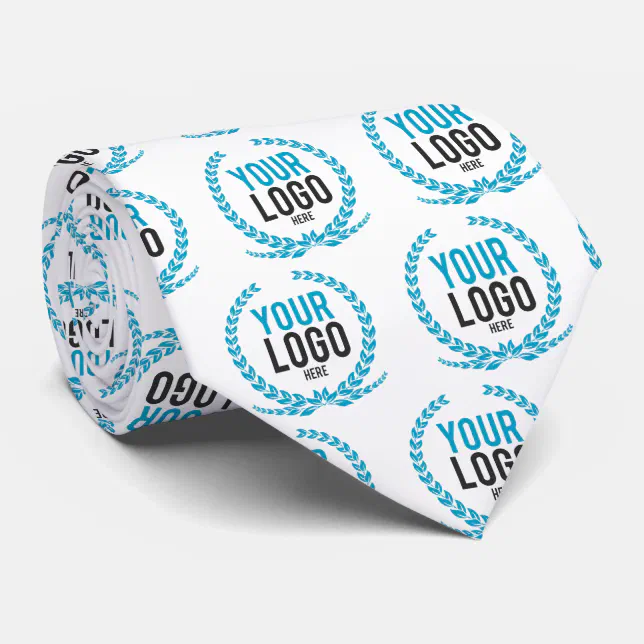 Create A Patterned 2-sided Custom Business Logo Tie | Zazzle