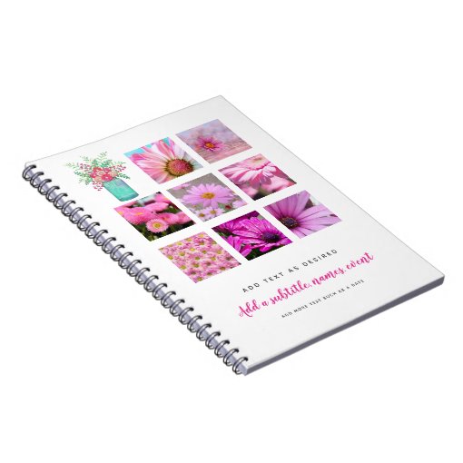 Create a Personalized Journal ADD PHOTOS and TEXT | Zazzle