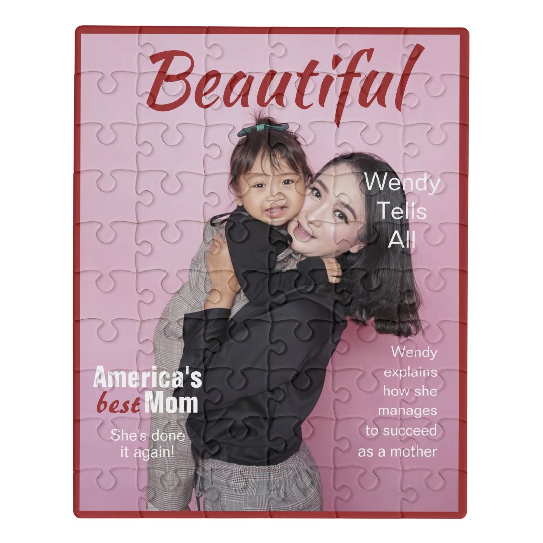Create A Photo Puzzle // Fun Magazine Cover | Zazzle
