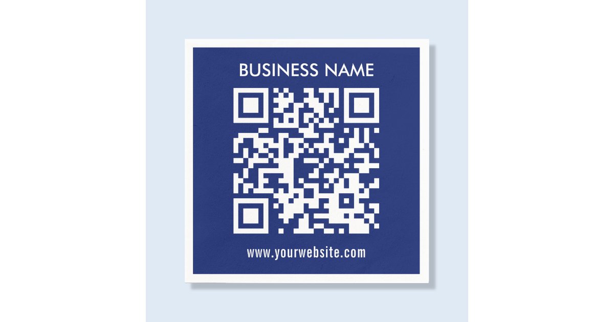 Create a QR code instantly Modern simple design Napkins | Zazzle