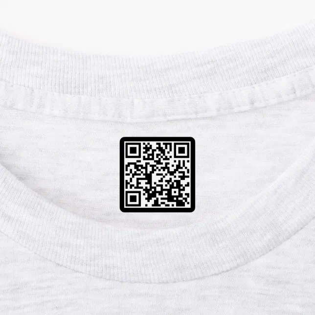 Create a QR Code | Waterproof Clothing Labels | Zazzle