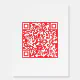 Create a Scannable Red (editable) QR code Foam Board | Zazzle
