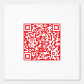 Create a Scannable Red (editable) QR code Wallpaper | Zazzle