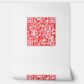 Create a Scannable Red (editable) QR code Wallpaper | Zazzle