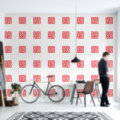 Create a Scannable Red (editable) QR code Wallpaper | Zazzle