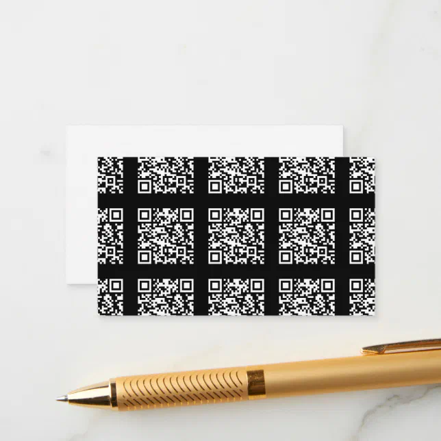 Create a Tiled QR code Pattern | Editable Color Enclosure Card | Zazzle