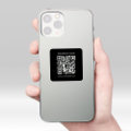 Create a transparent waterproof QR code instantly Sticker | Zazzle