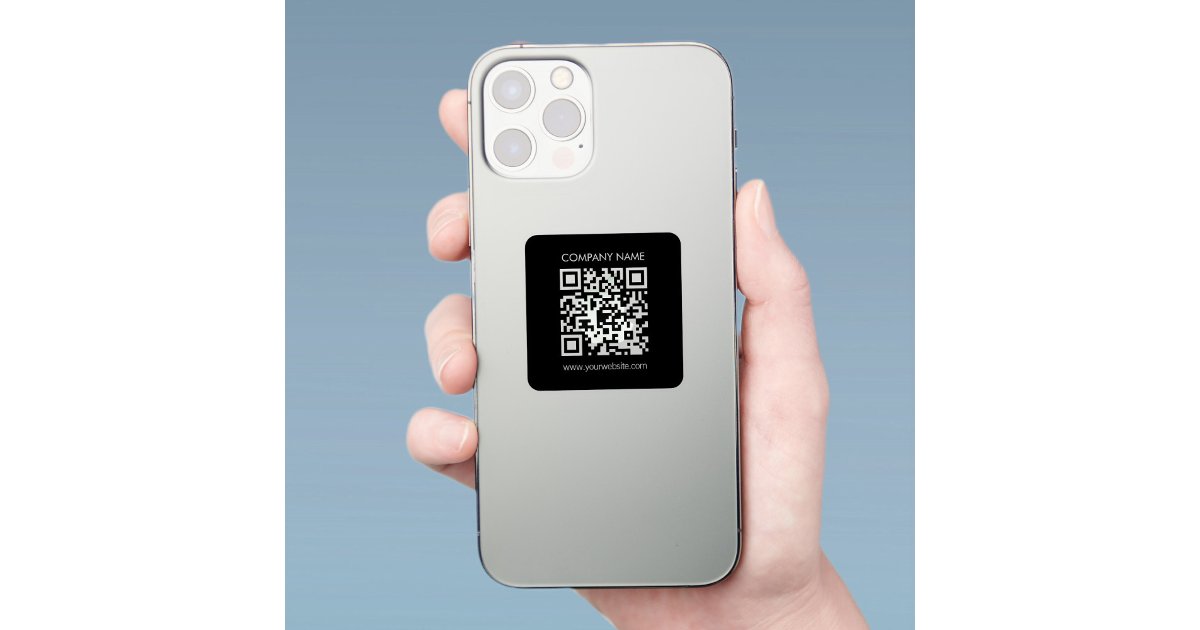 Create a transparent waterproof QR code instantly Sticker | Zazzle