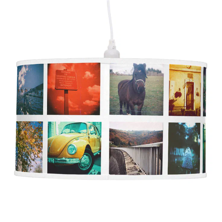 Create a unique and original instagram pendant lamp | Zazzle