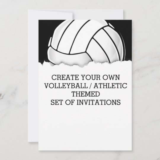 Create a Volleyball Themed Invitation | Zazzle.com