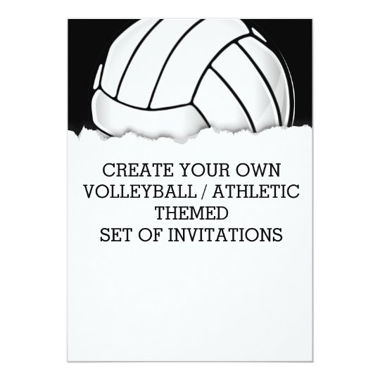 Create a Volleyball Themed Invitation | Zazzle.com